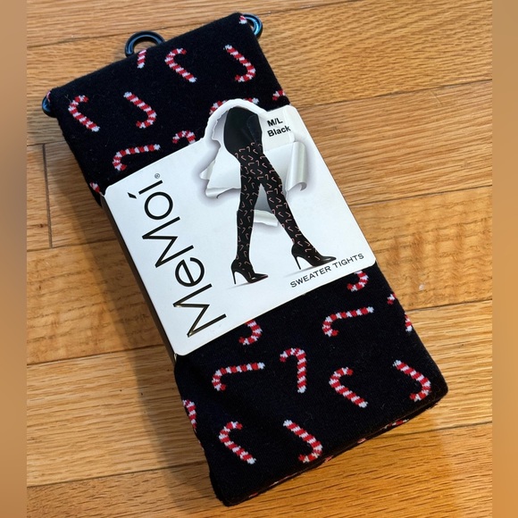 MeMoi | Accessories | Nwt Memoi Candy Cane Sweater Tights | Poshmark